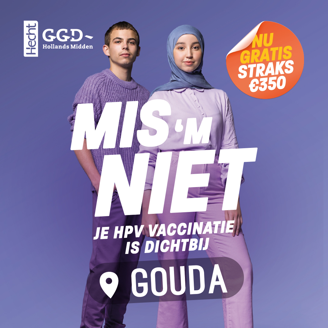 Laatste kans HPV vaccinatie jong volwassenen - Gemeente Waddinxveen